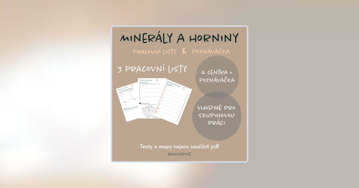 Minerály a horniny | Učitelnice