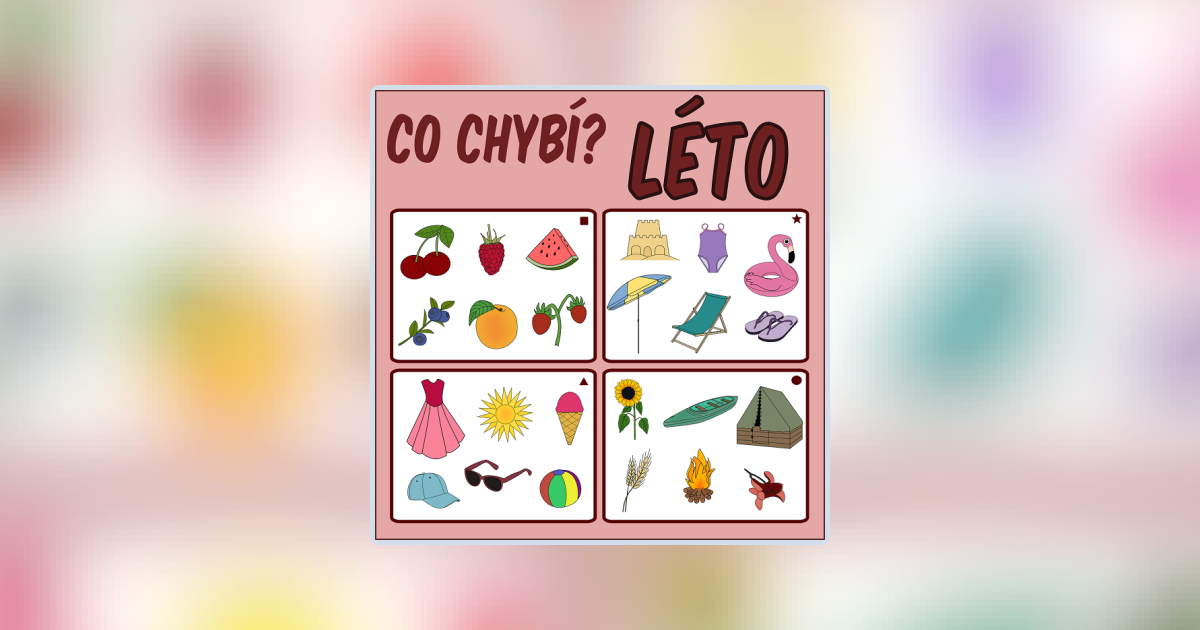 Co chybí? Léto | Učitelnice