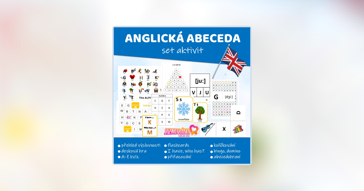 Anglická abeceda velký set | Učitelnice