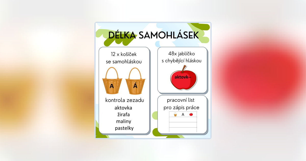 Délka samohlásek | Učitelnice