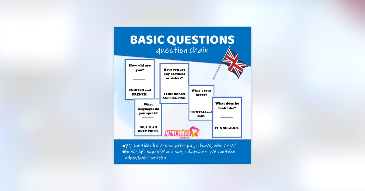 Basic questions - question chain | Učitelnice