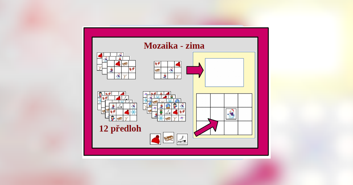 Mozaika "Zima" | Učitelnice