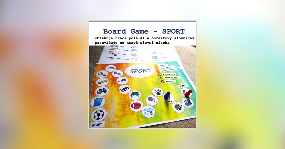Board Game - SPORT | Učitelnice