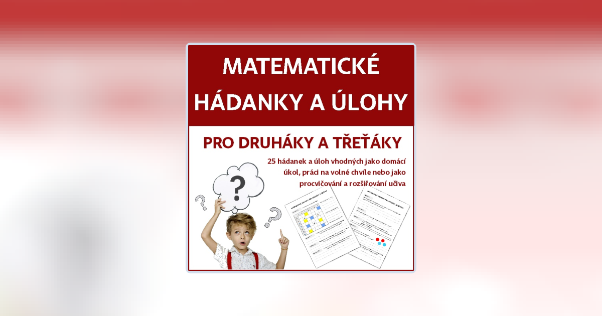 Matematické hádanky a úlohy | Učitelnice