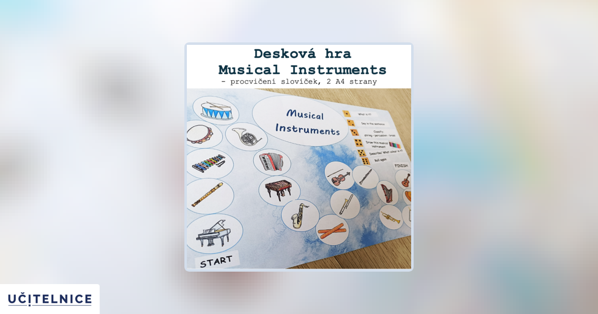 Musical Instruments - Board game | Učitelnice