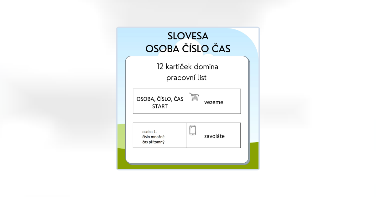 Slovesa - osoba, číslo, čas | Učitelnice