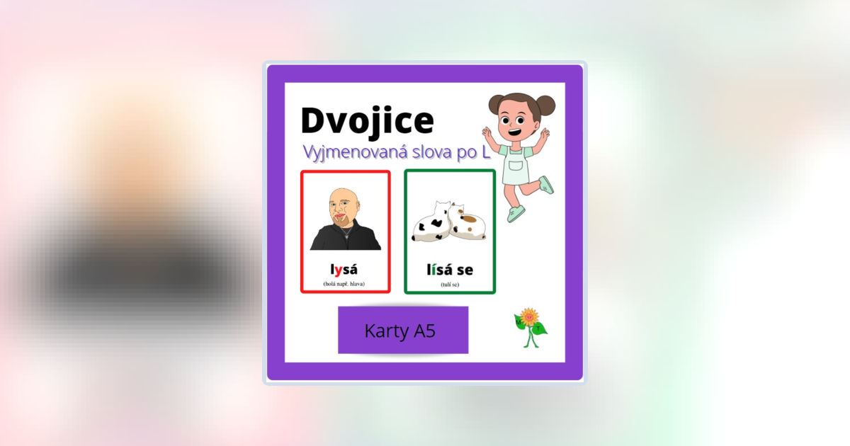 Dvojice - vyjmenovaná slova po L | Učitelnice