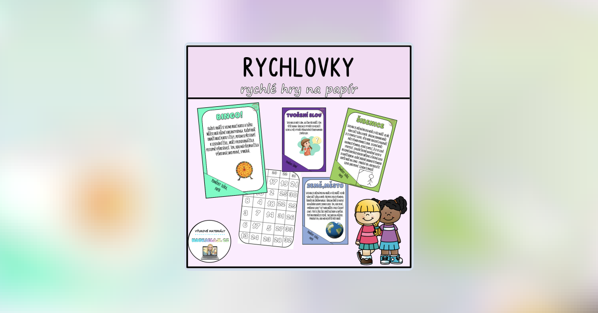 RYCHLÉ HRY NA PAPÍR ? | Učitelnice