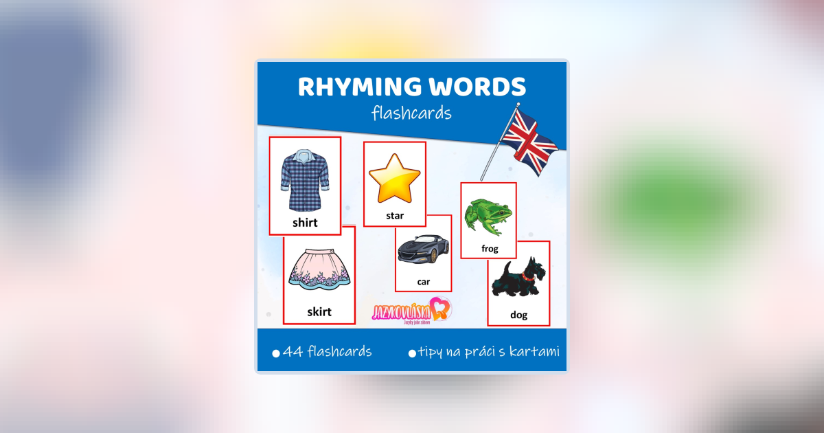 Materiál - Rhyming words flashcards