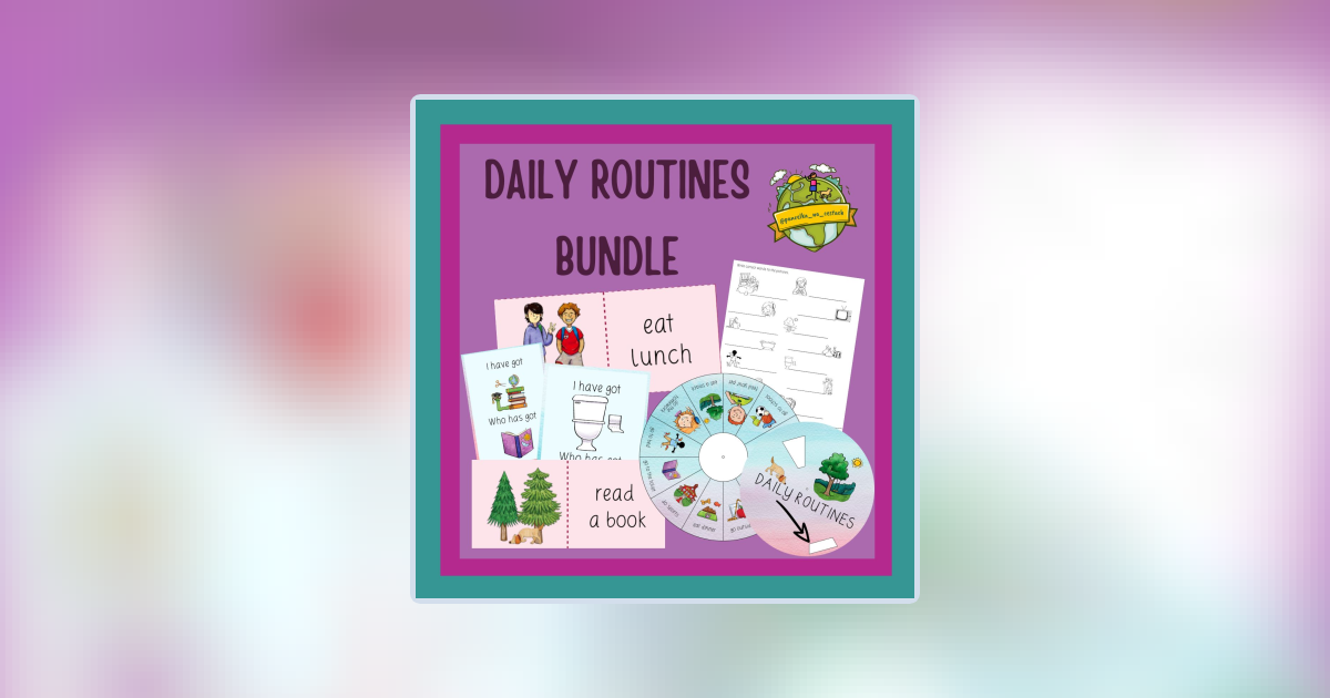 Daily routines bundle | Učitelnice