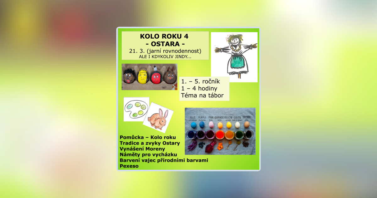 Kolo roku 4 - Ostara | Učitelnice