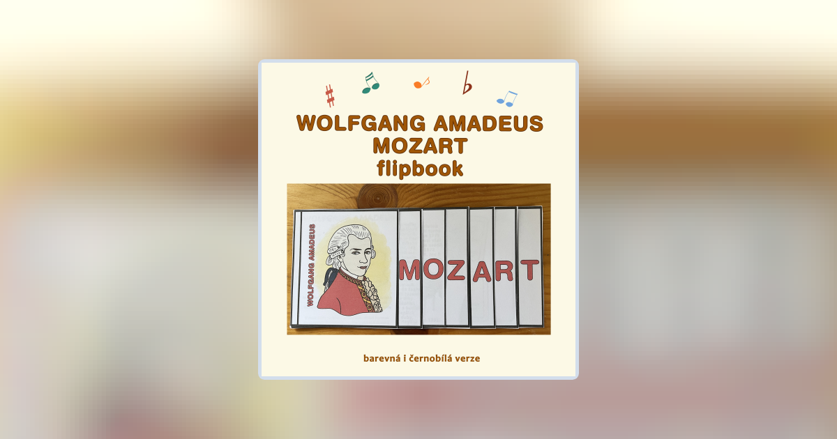 Wolfgang Amadeus Mozart - flipbook | Učitelnice