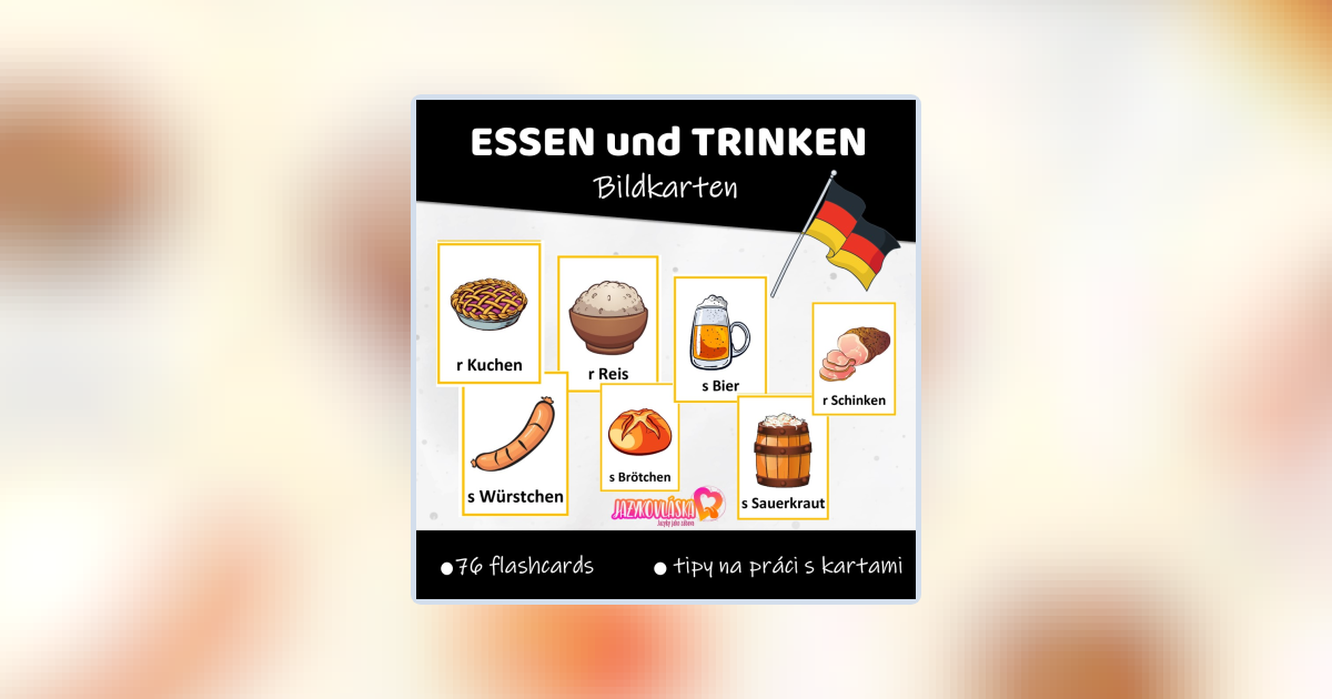 Essen und Trinken Bildkarten | Učitelnice