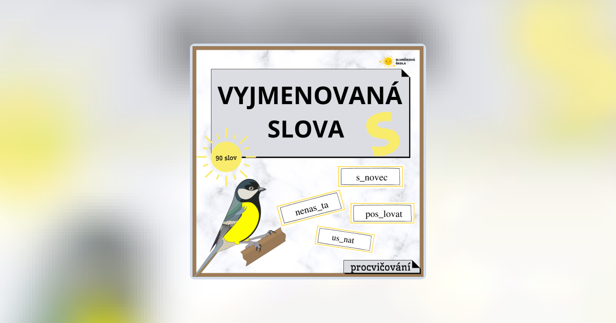 Vyjmenovaná slova po S - procvičování | Učitelnice