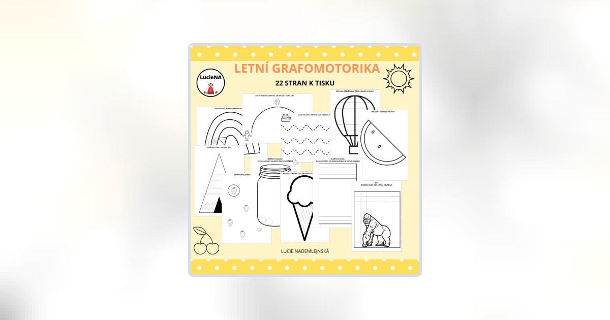 Letní grafomotorika | Učitelnice