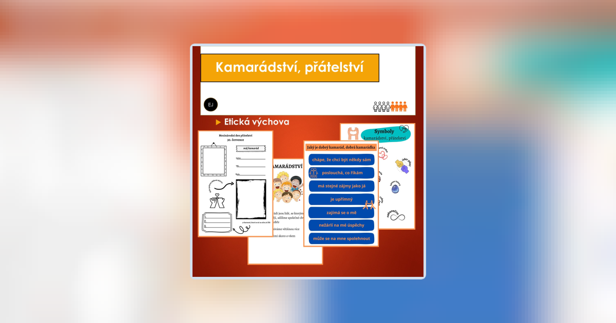 Kamarádství, přátelství | Učitelnice