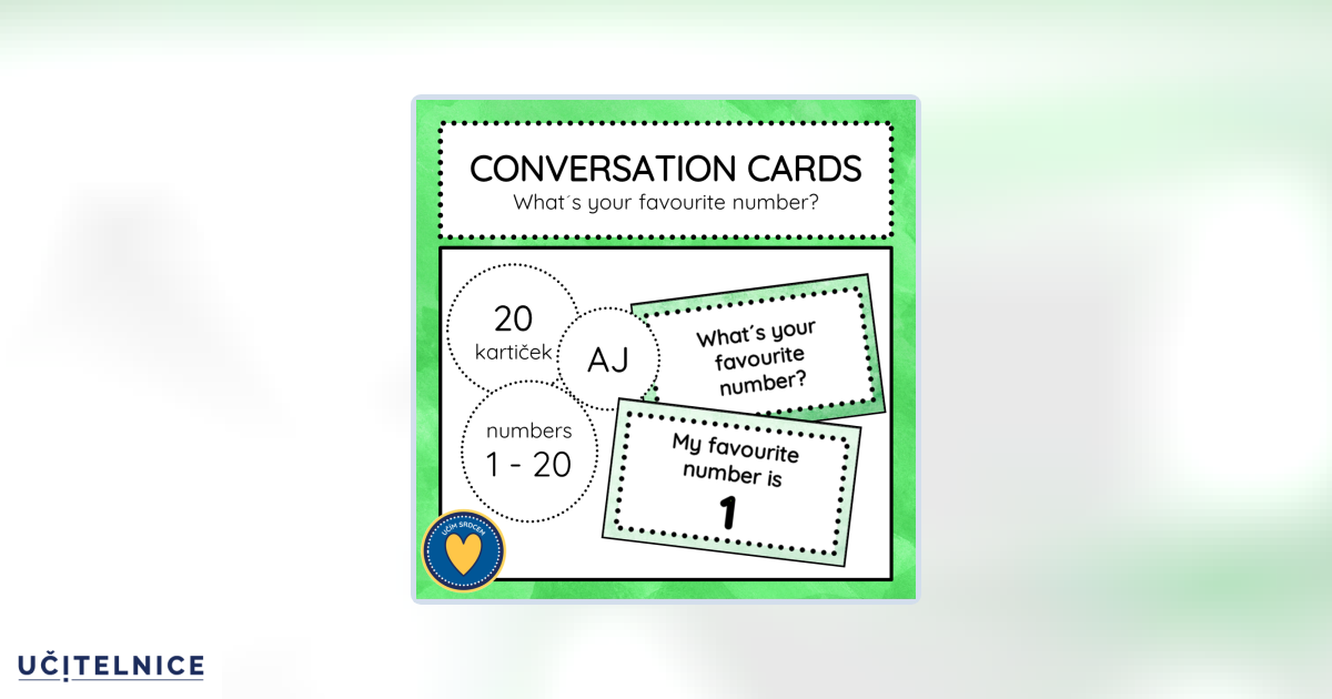 Conversation cards - What´s your favourite NUMBER | Učitelnice