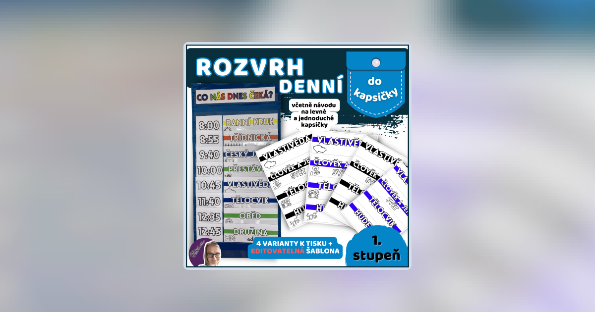 DENNÍ ROZVRH (do kapsičky) | Učitelnice