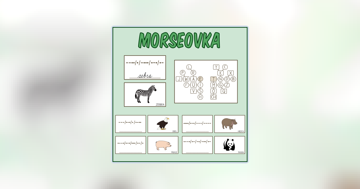 Morseovka | Učitelnice