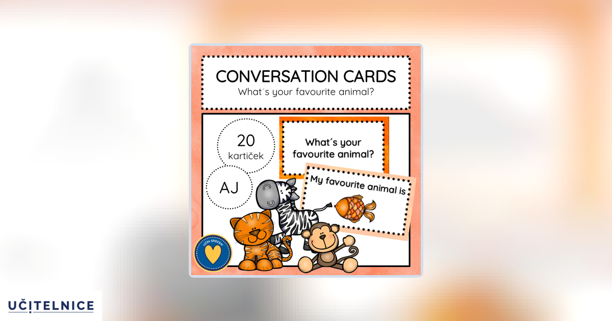Conversation cards - What´s your favourite ANIMAL? | Učitelnice