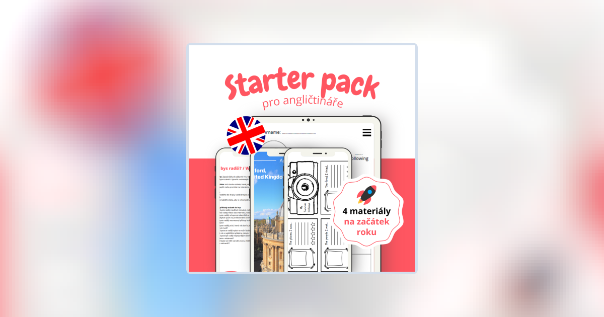 Starter pack pro angličtináře: set 4 materiálů na začátek roku | Učitelnice