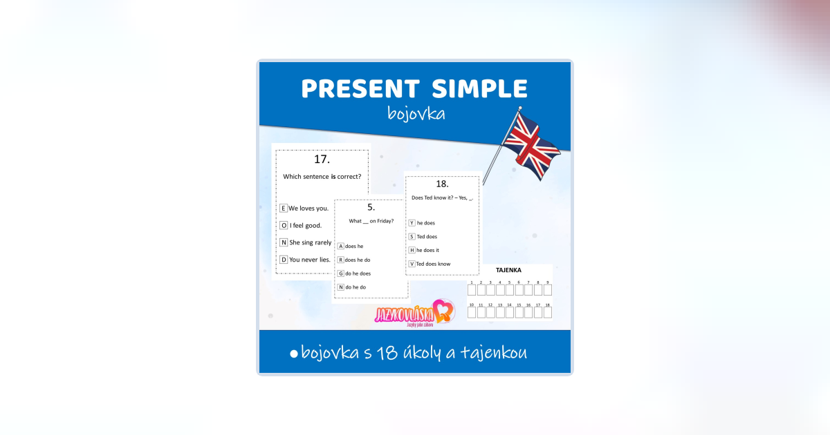 Present simple bojovka | Učitelnice