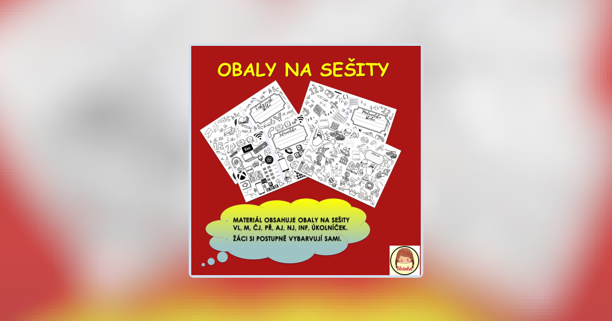 Obaly na sešity | Učitelnice