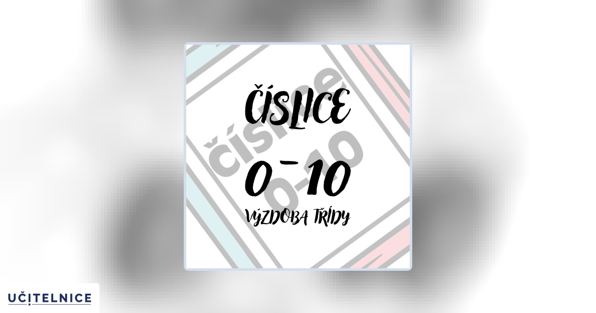 Číslice 0-10 smajlíkové | Učitelnice