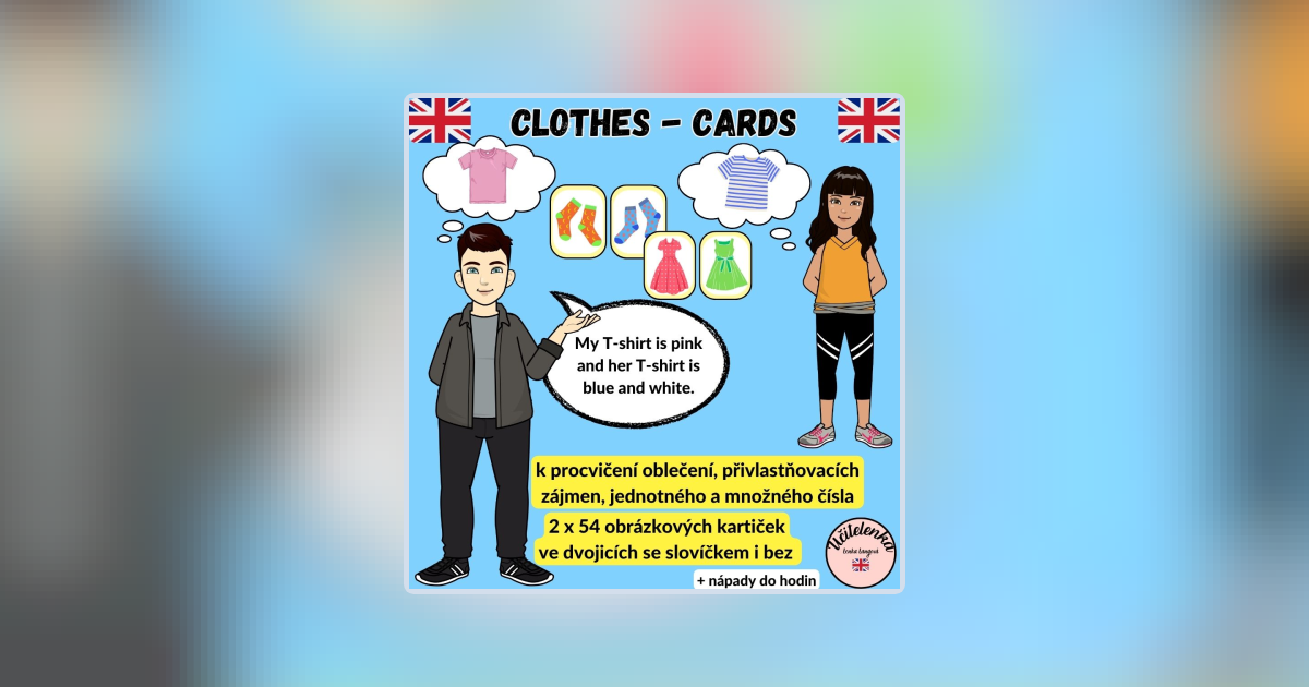CLOTHES - CARDS | Učitelnice