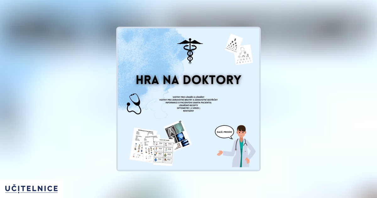 Hra na DOKTORY - námětová hra | Učitelnice