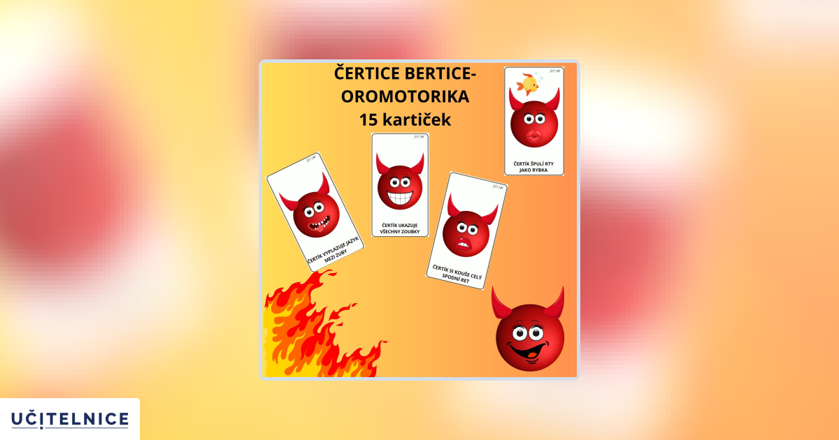 ČERTICE BERTICE OROMOTORIKA | Učitelnice