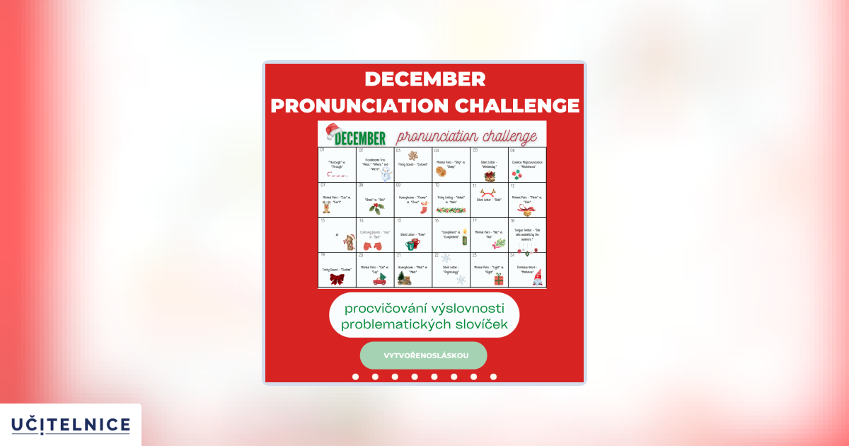 December pronunciation challenge | Učitelnice
