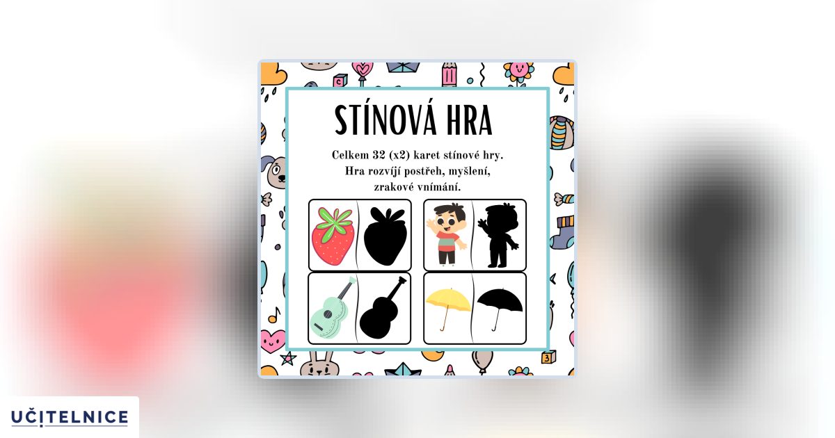 Materiál - Stínová hra