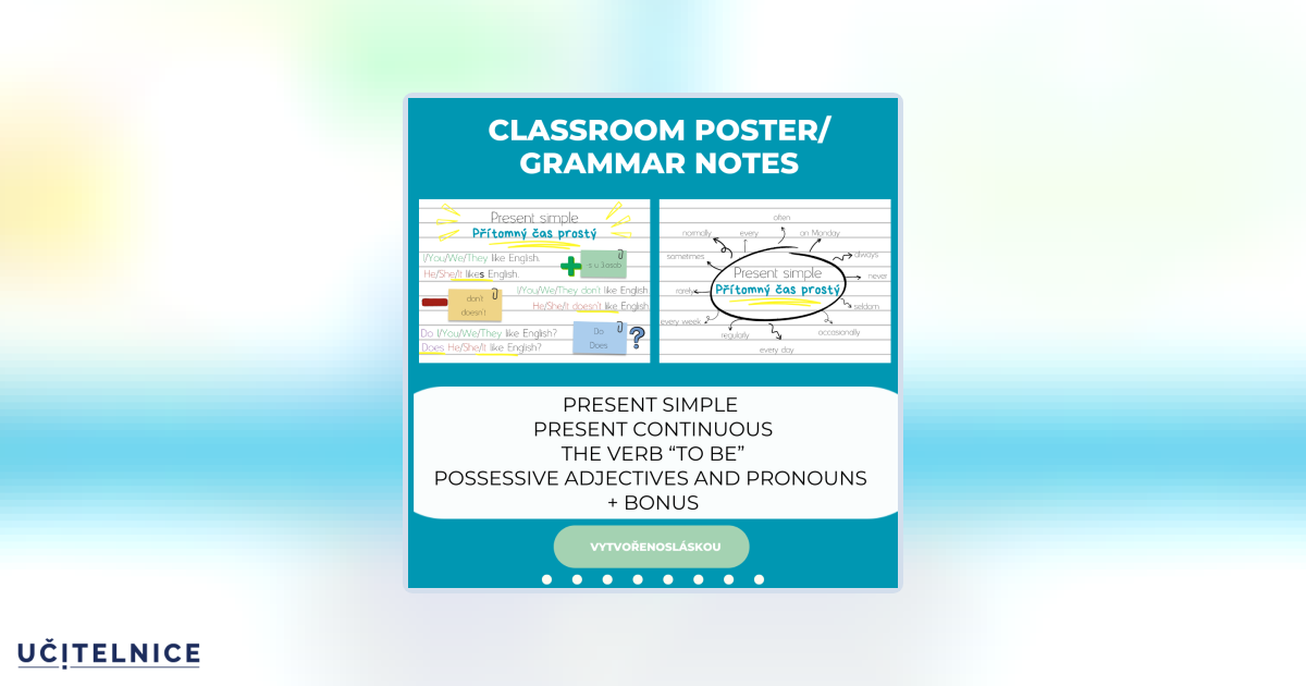 Classroom poster/Grammar notes | Učitelnice