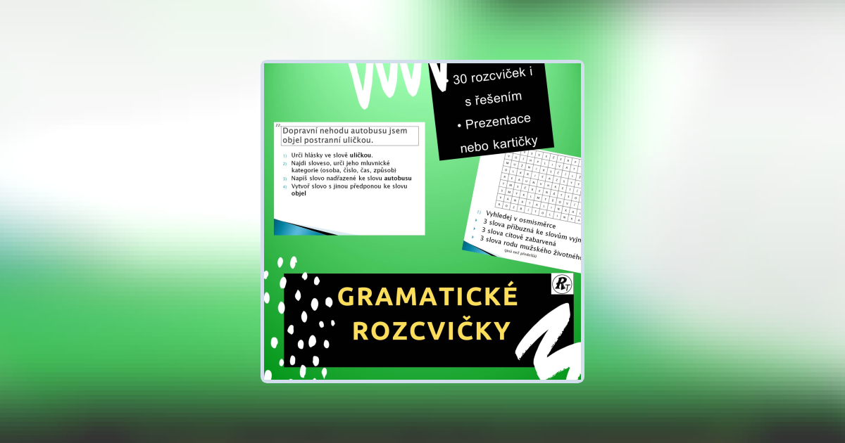 Gramatické rozcvičky | Učitelnice