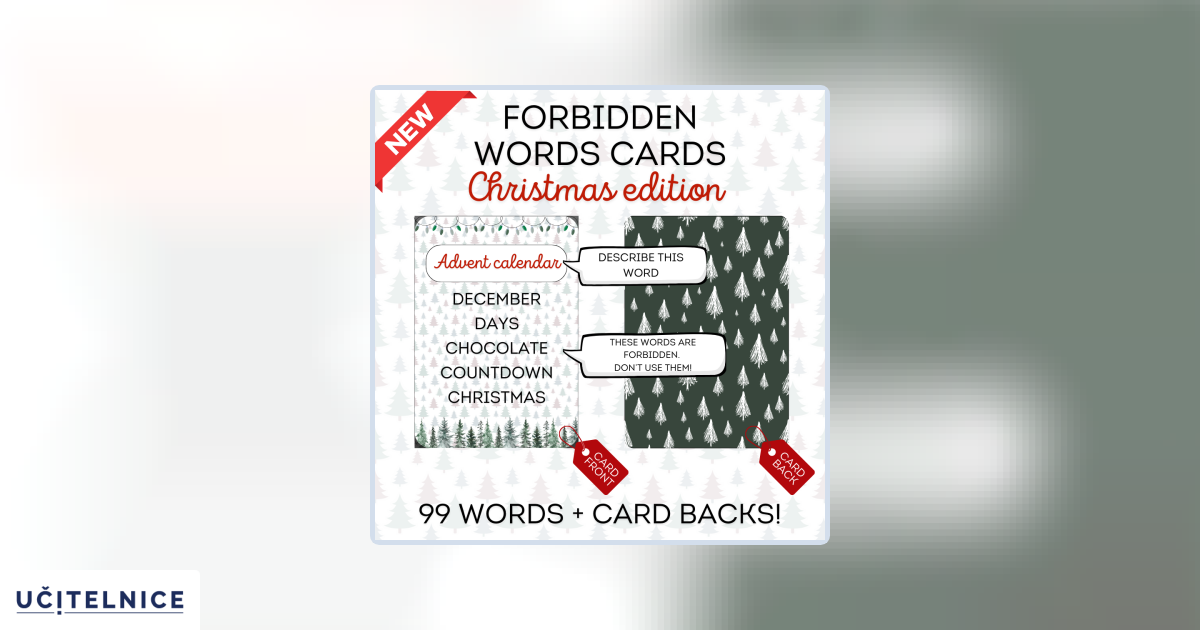 Materiál - Forbidden words karty na slovní zásobu - Christmas edition ...