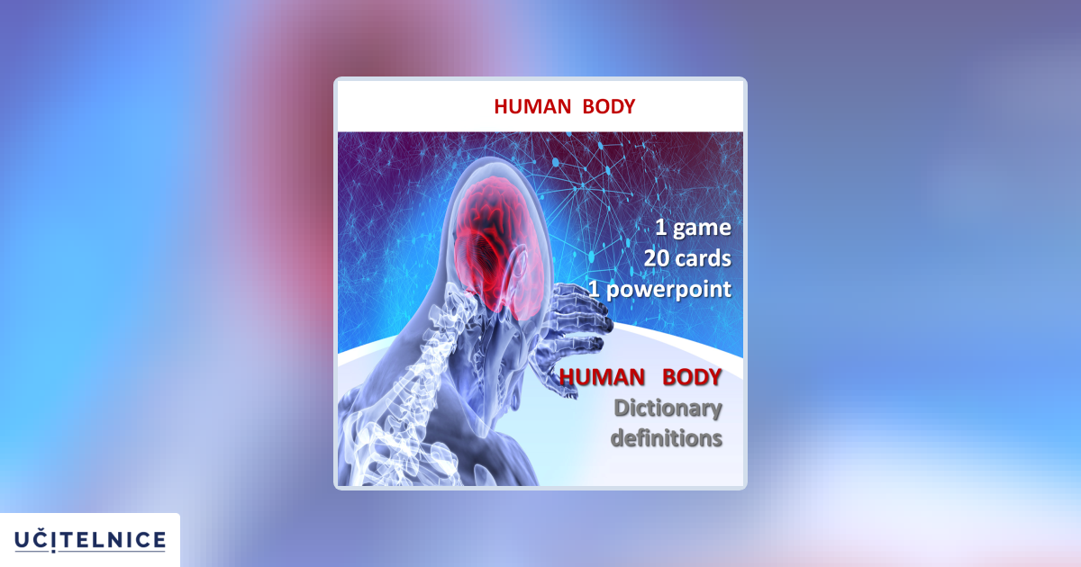Human body & dictionary definitions | Učitelnice