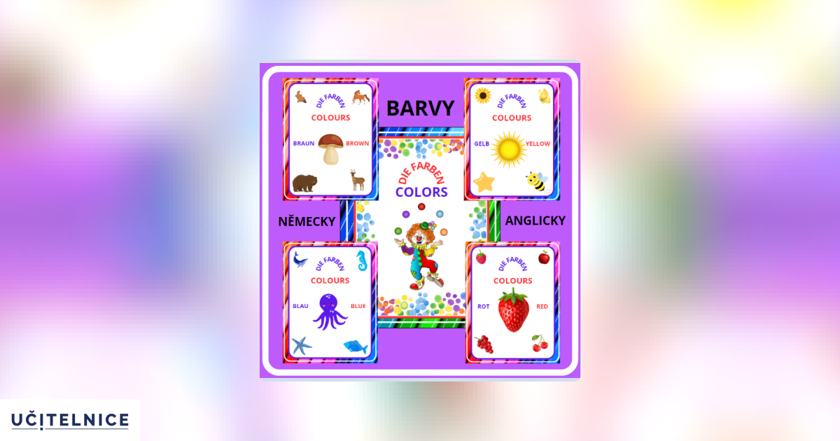 BARVY ANGLICKY A NĚMECKY | Učitelnice