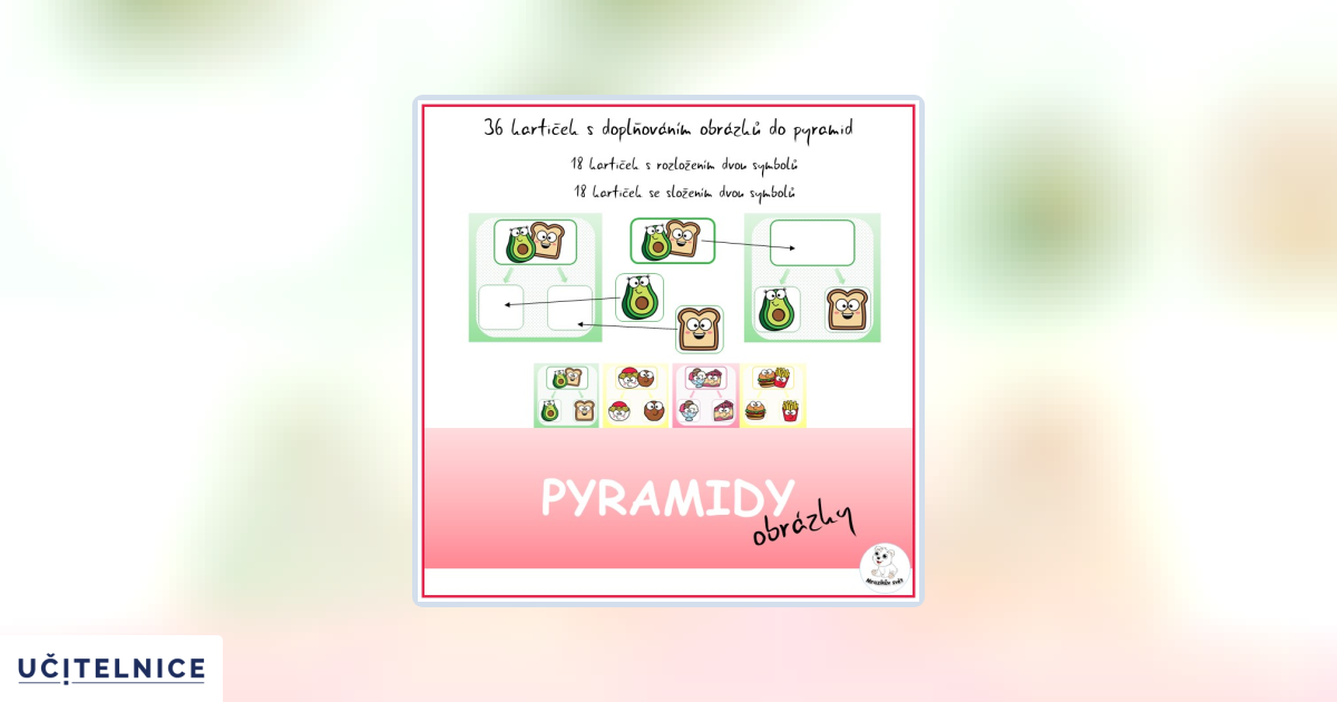 Pyramidy (obrázky - jídlo) | Učitelnice