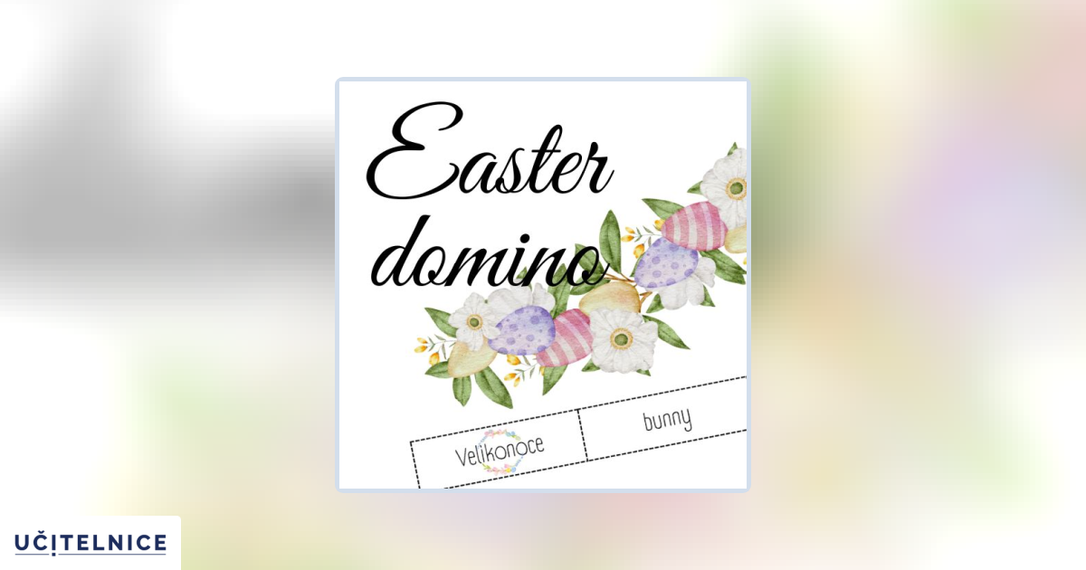 Easter domino | Učitelnice