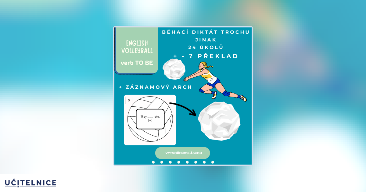 English volleyball - verb to be | Učitelnice