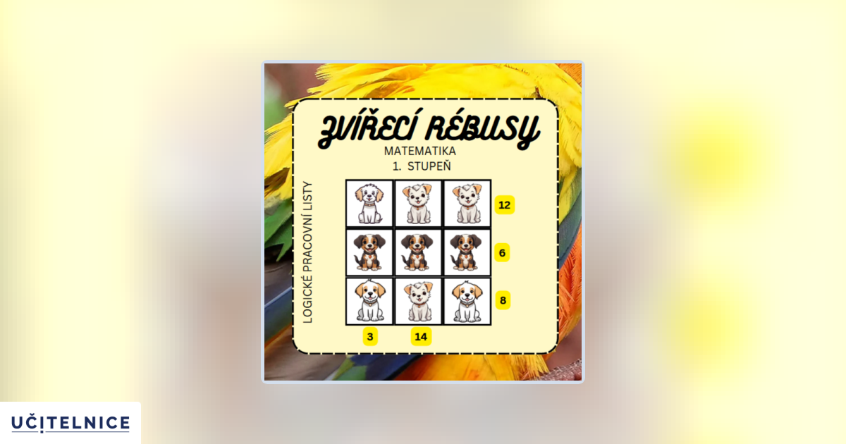 RÉBUSY (matematické a logické myšlení / 1. stupeň) | Učitelnice