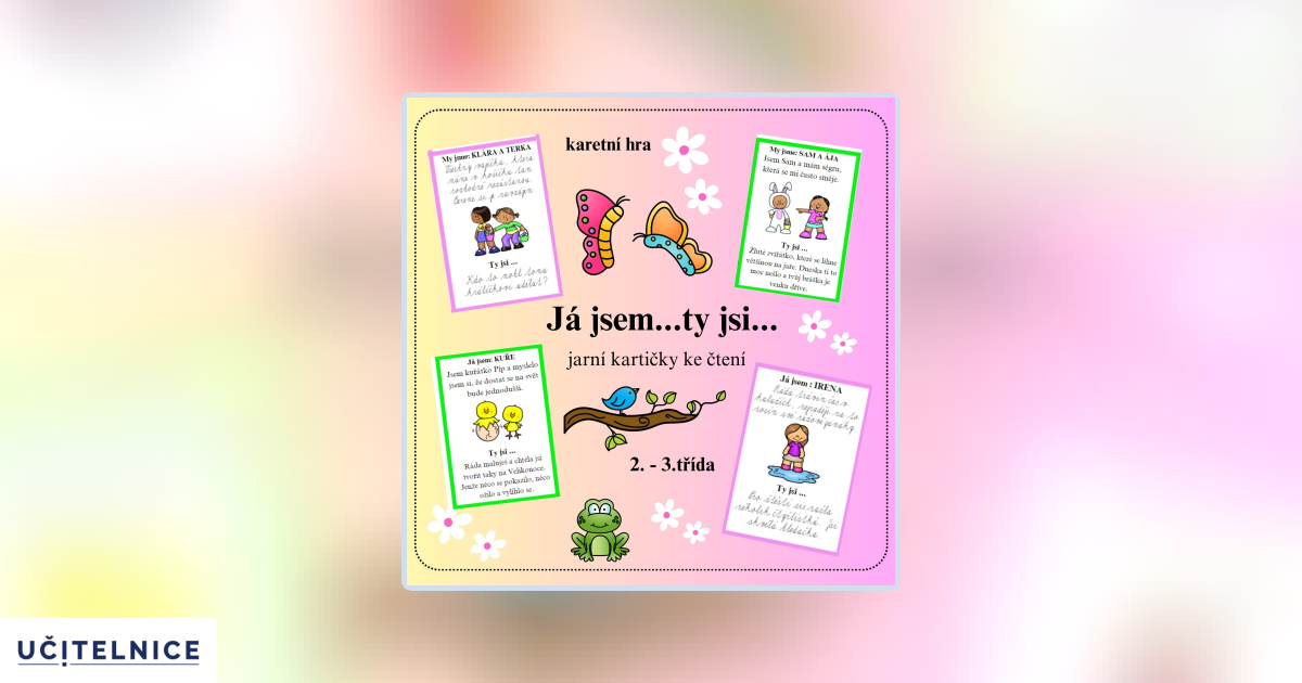 Já jsem...ty jsi JARO | Učitelnice