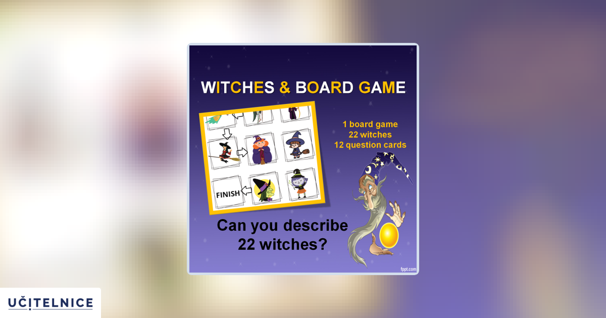 Witches & board game | Učitelnice