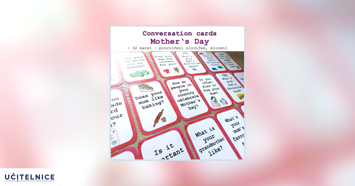 Conversation cards - Mother's Day | Učitelnice