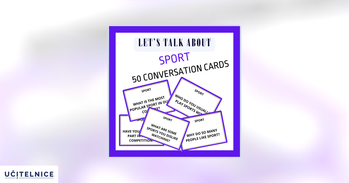 SPORT - CONVERSATION CARDS | Učitelnice