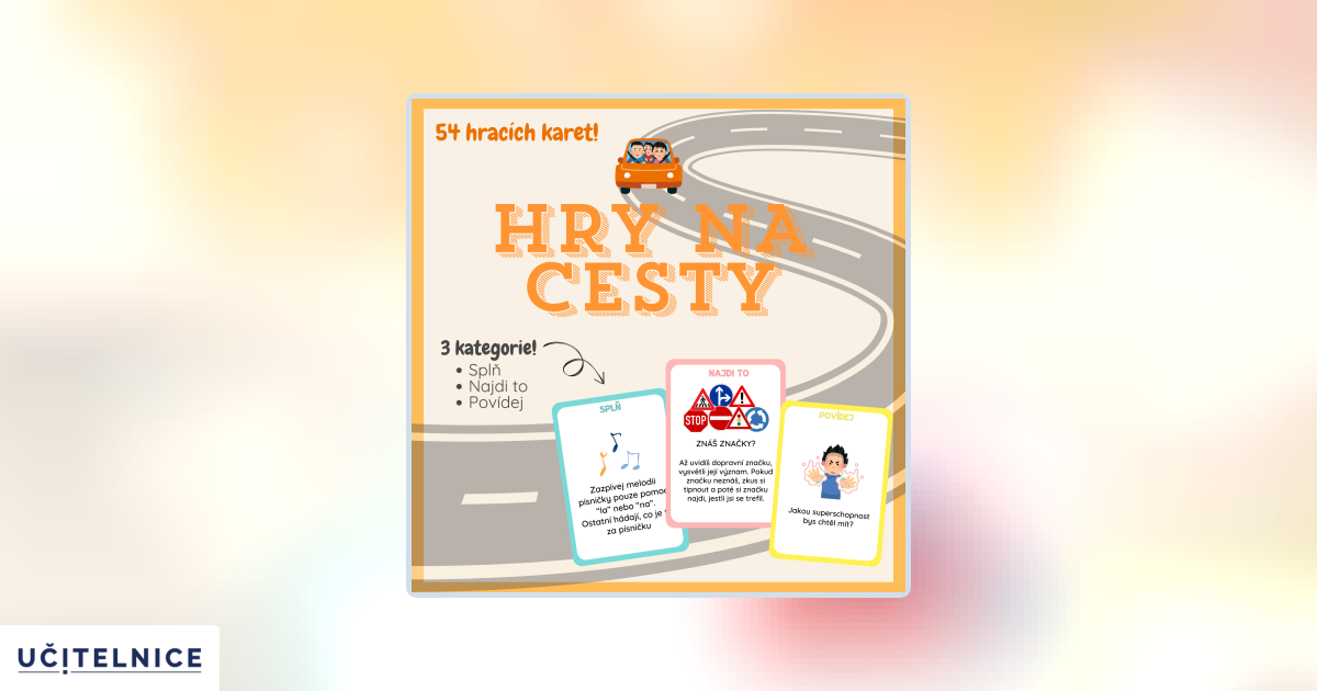 Hry do auta, na cesty 🚗🃏 | Učitelnice