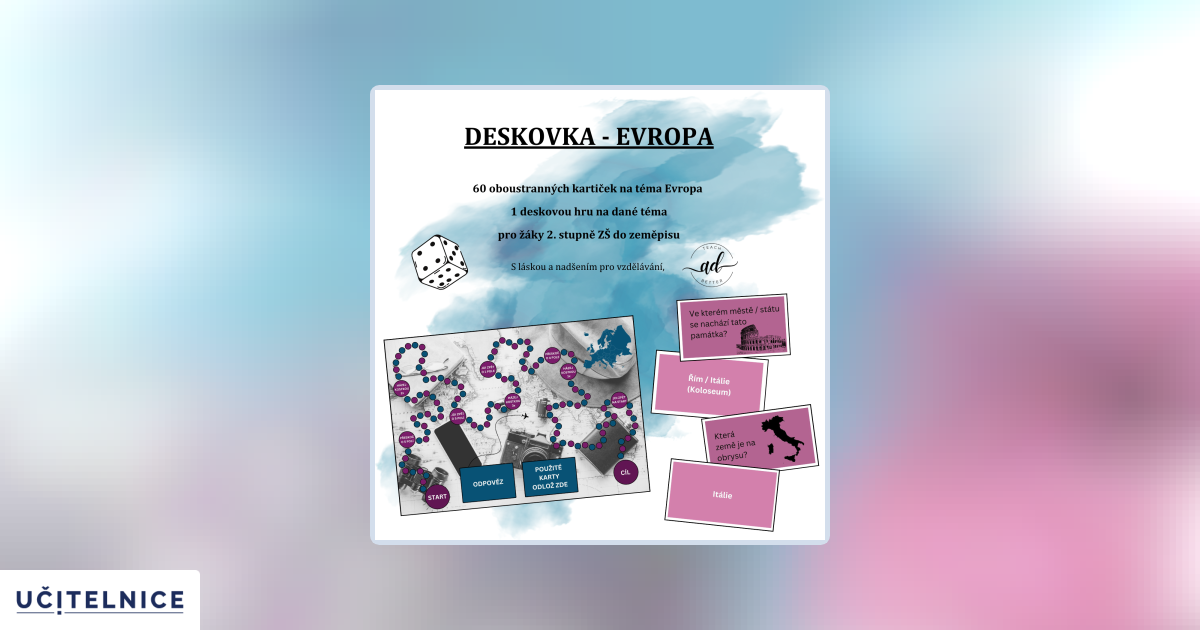 Deskovka - Evropa | Učitelnice