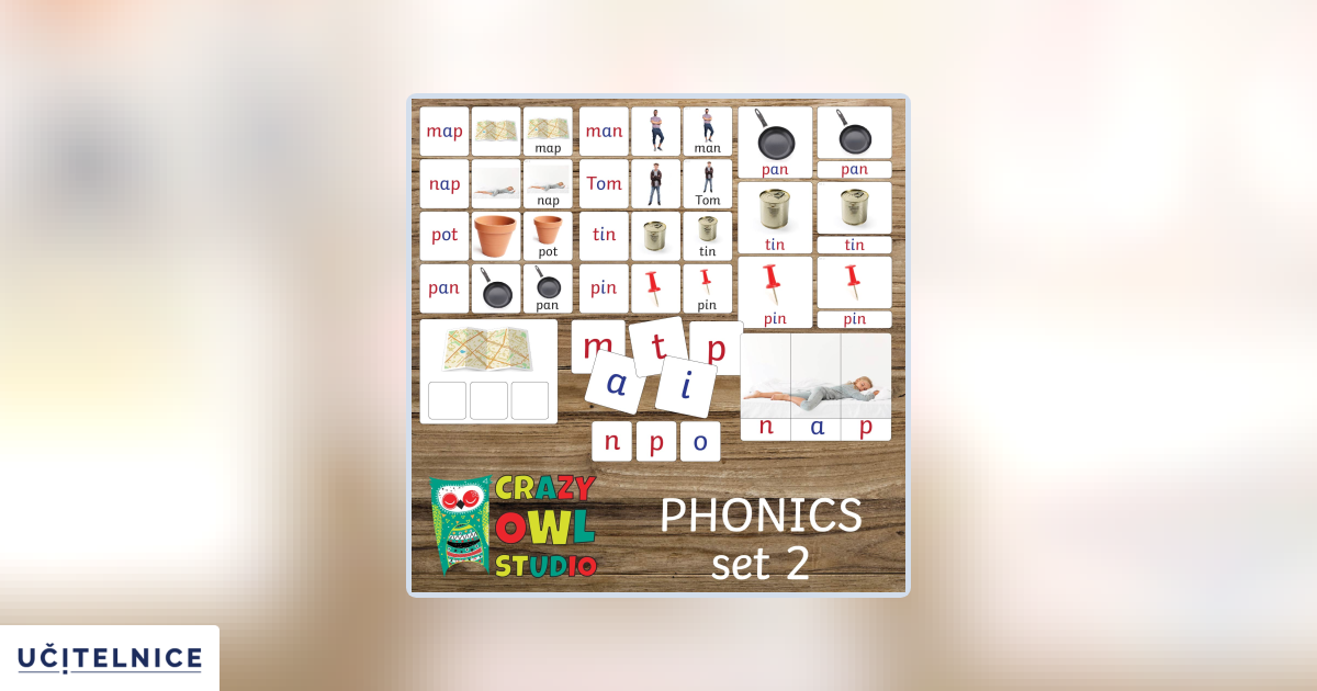 Angličtina phonics – set 2 n p o | Učitelnice