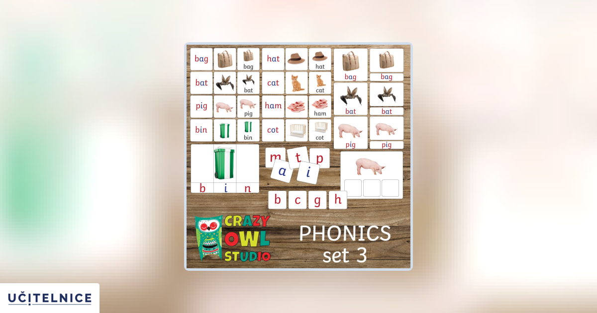Angličtina phonics – set 3 b c g h | Učitelnice